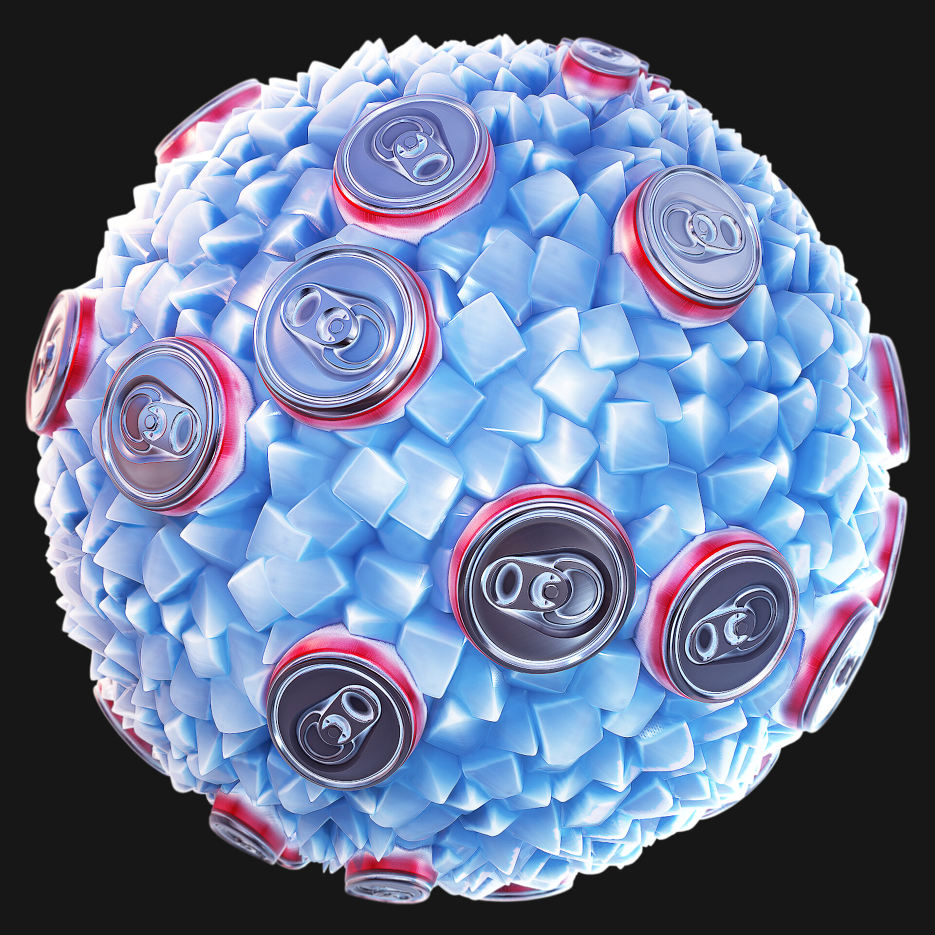 ArtStation - Frozen Cans - Substance Designer