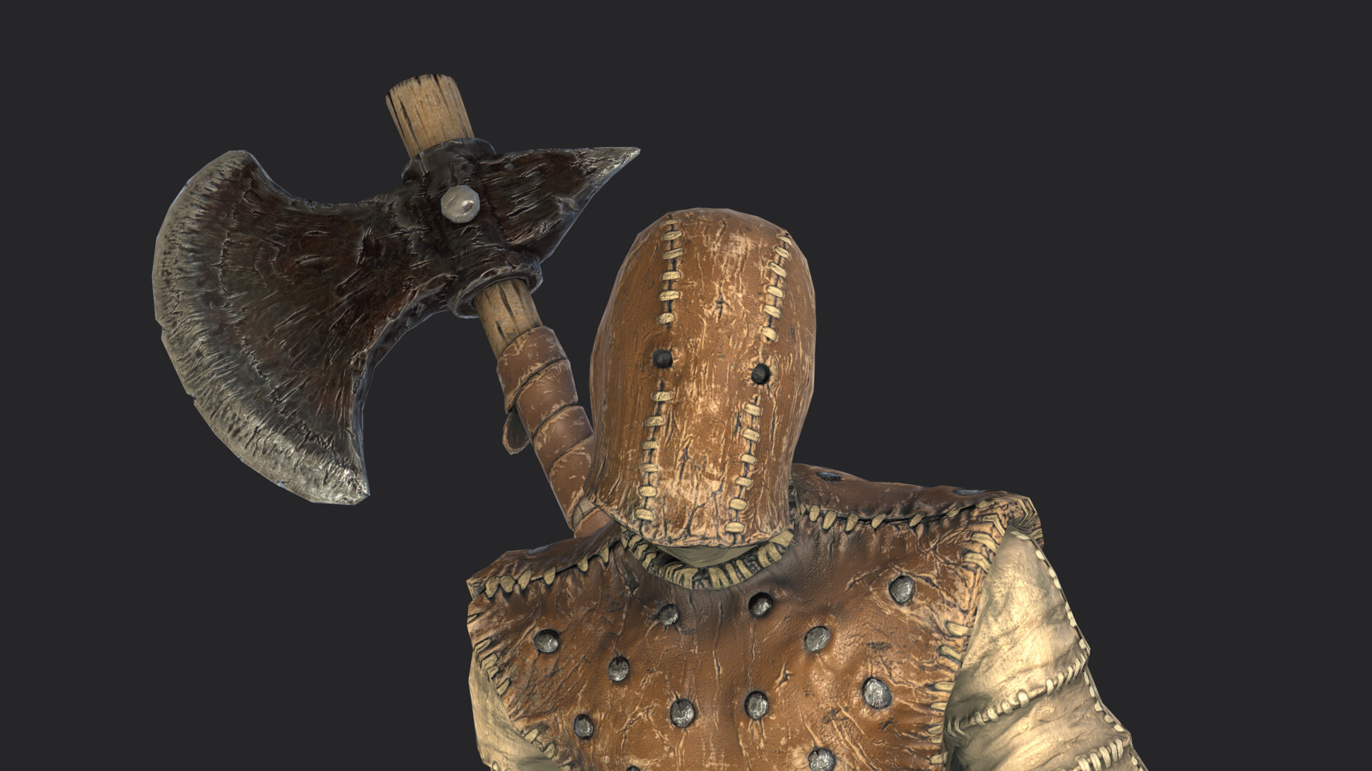 ArtStation - Charcter with Axe and Shield