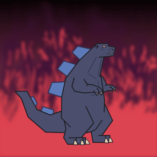 ArtStation - Jumping Godzilla - Cleaning test