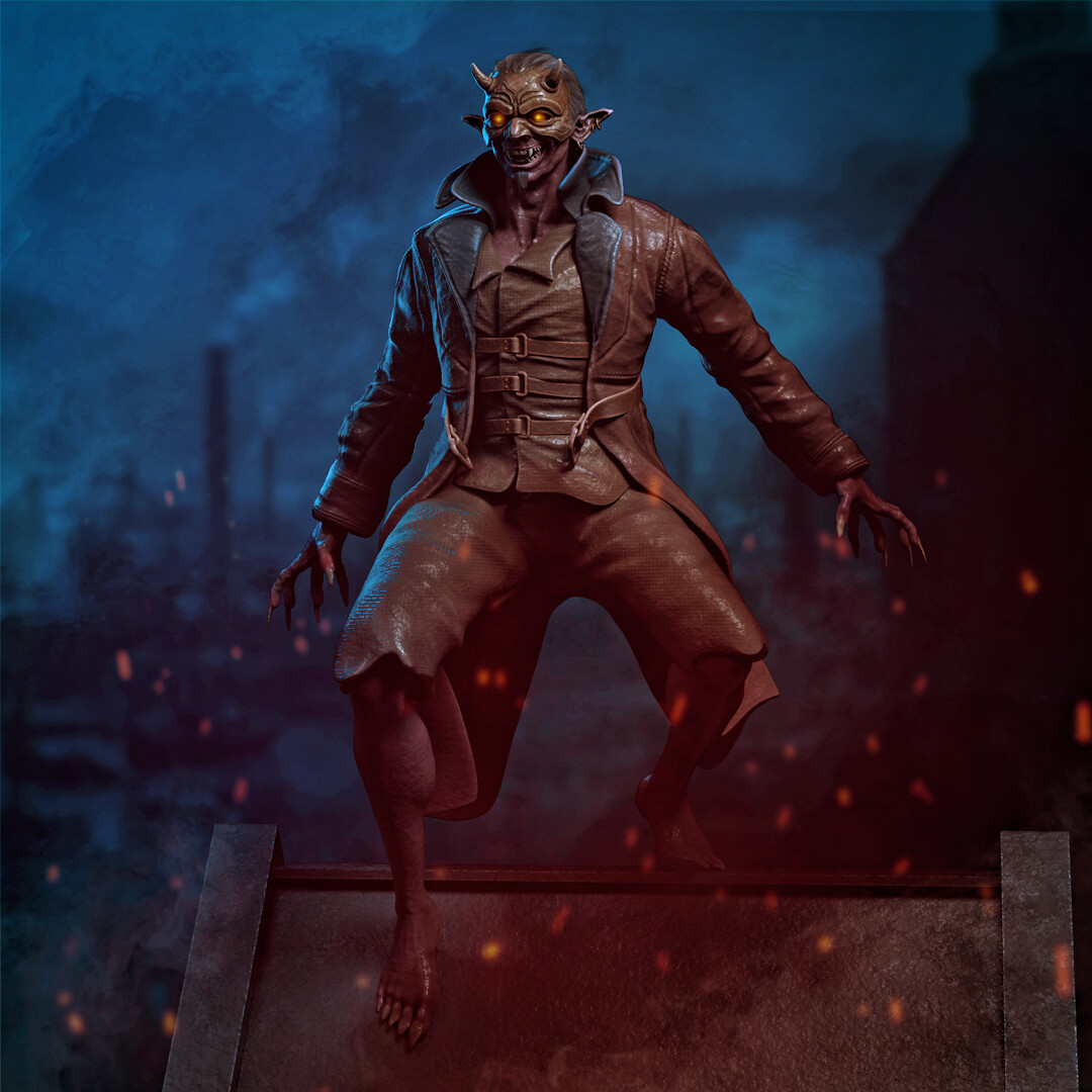 ArtStation - Spring heeled Jack
