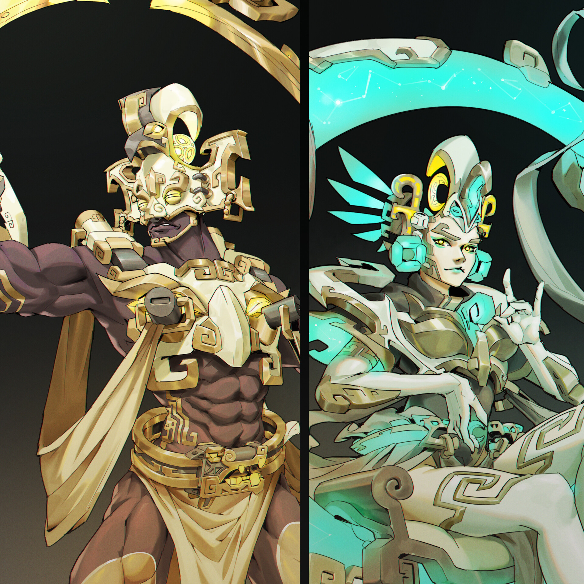 ArtStation - Opposite gods