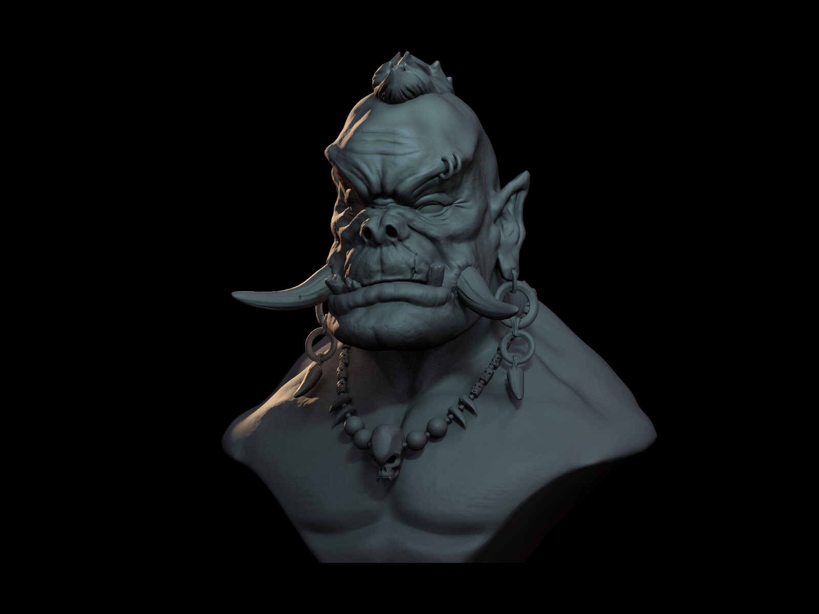 ArtStation - Orc Bust