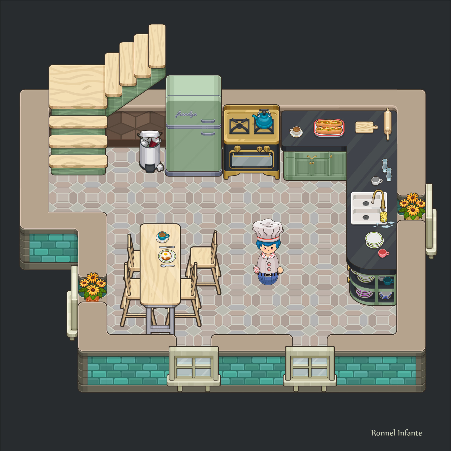 ArtStation - Sir Little's Kitchen