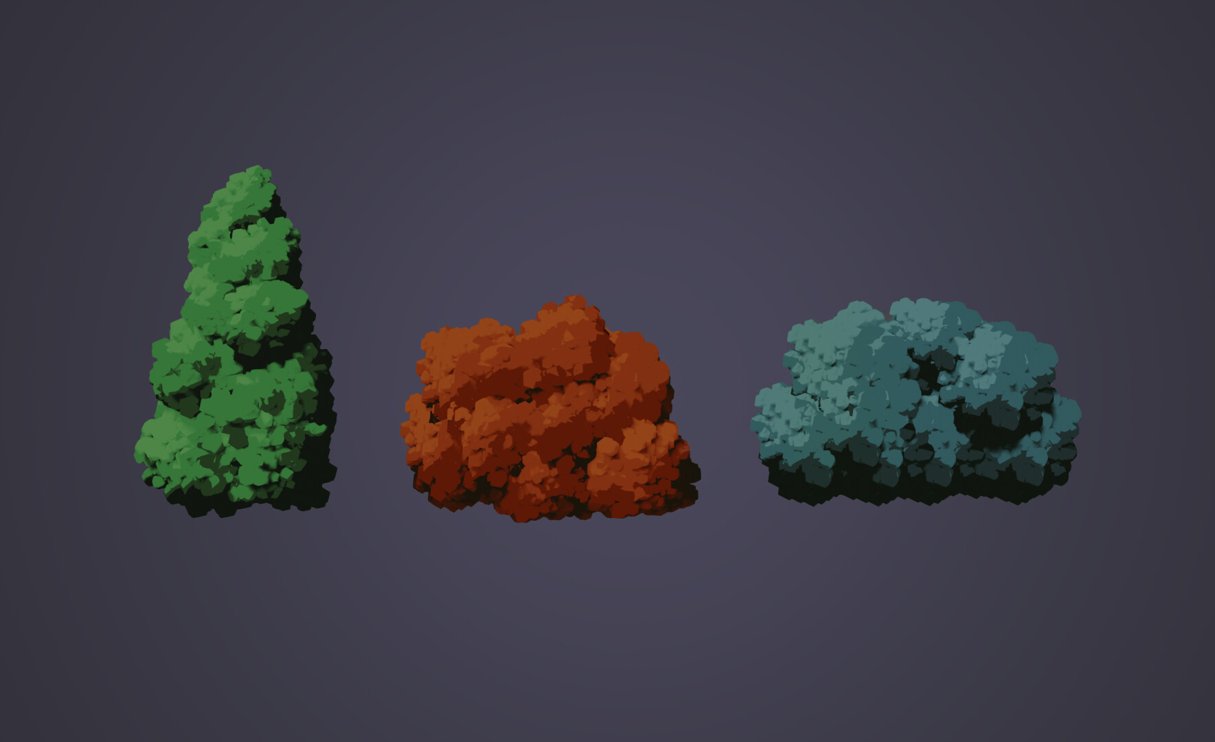 ArtStation - Stylized Foliage, Sarah Chene