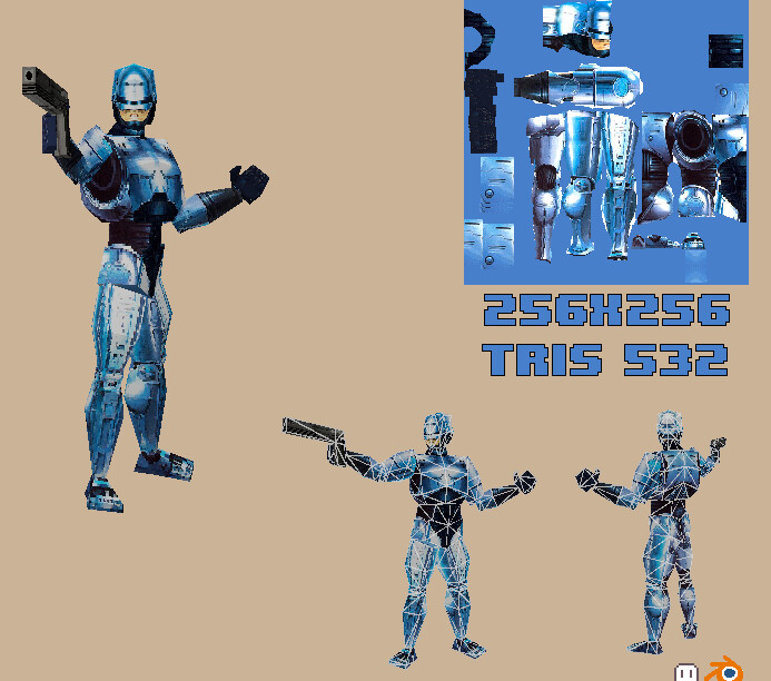 ArtStation - PS1 Style Robocop