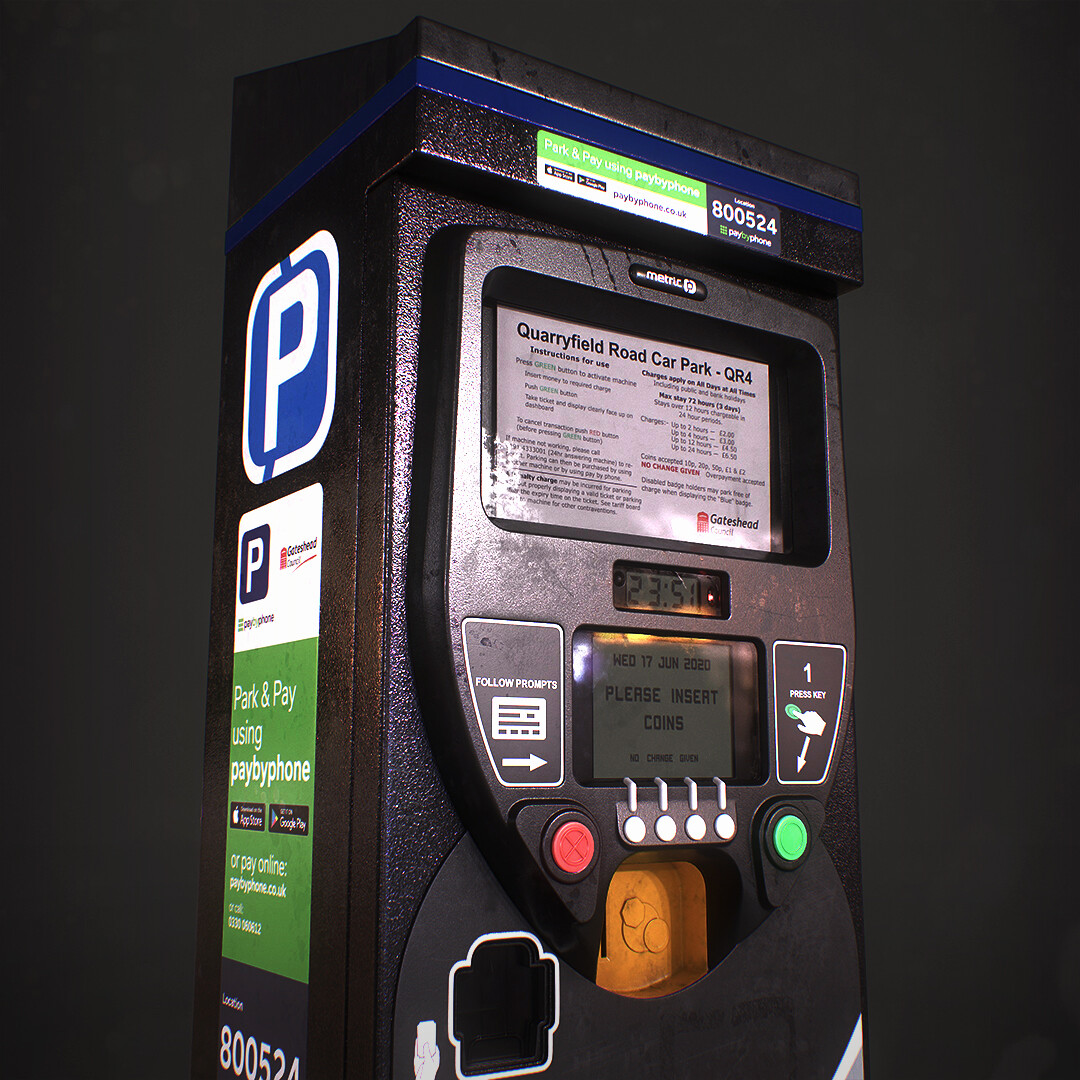 ArtStation - Parking Ticket Machine
