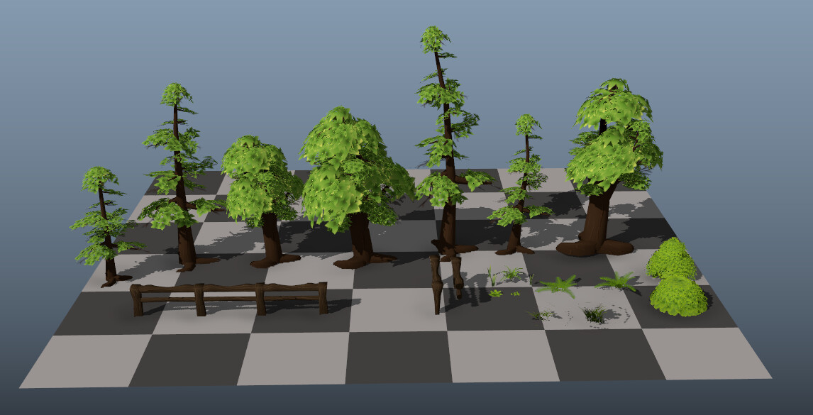 ArtStation - Forest Asset pack work