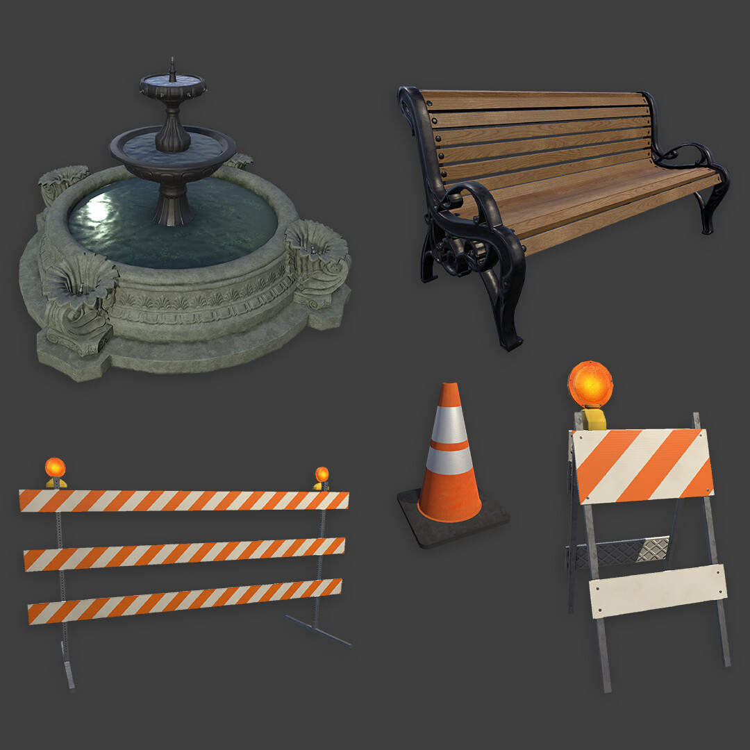 ArtStation - Driving Simulator - Props