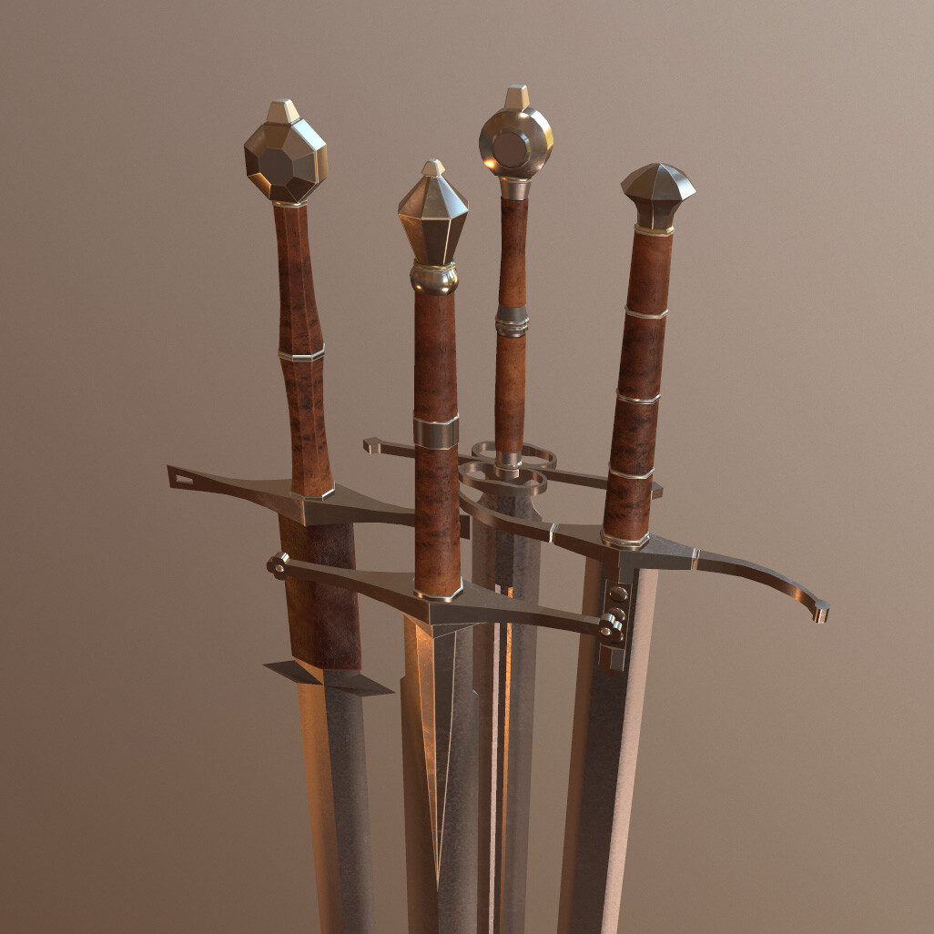 ArtStation - Low-poly regular greatswords
