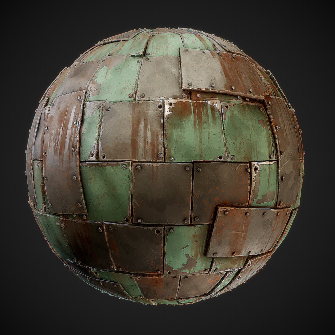 ArtStation - Metal Plates - Substance Designer