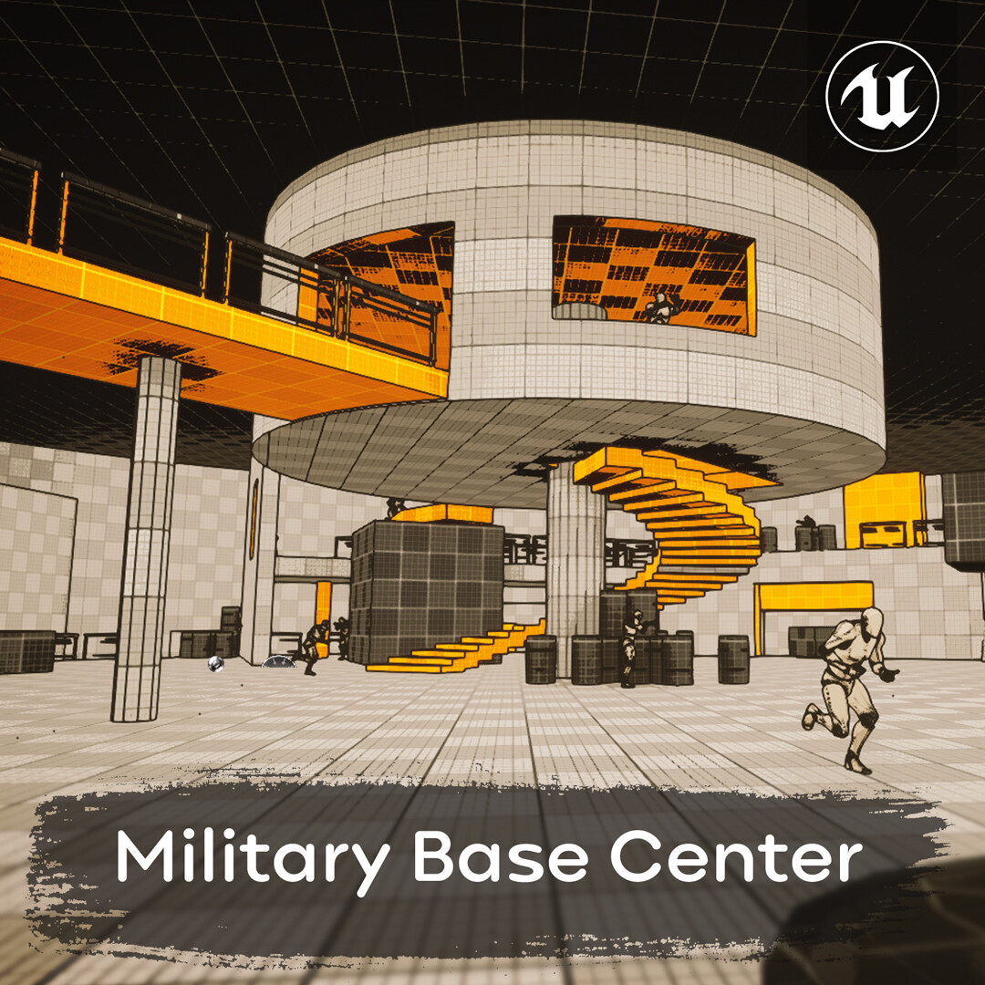 ArtStation - Military Base Center (P-1)