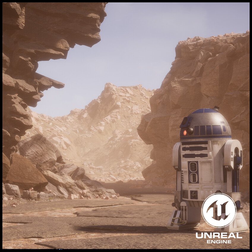 ArtStation - R2-D2 Tatooine roaming | UE4