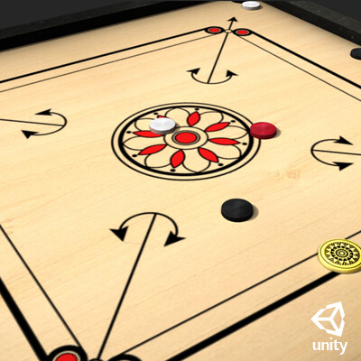 ArtStation - Carrom Game Assets 3D Pack