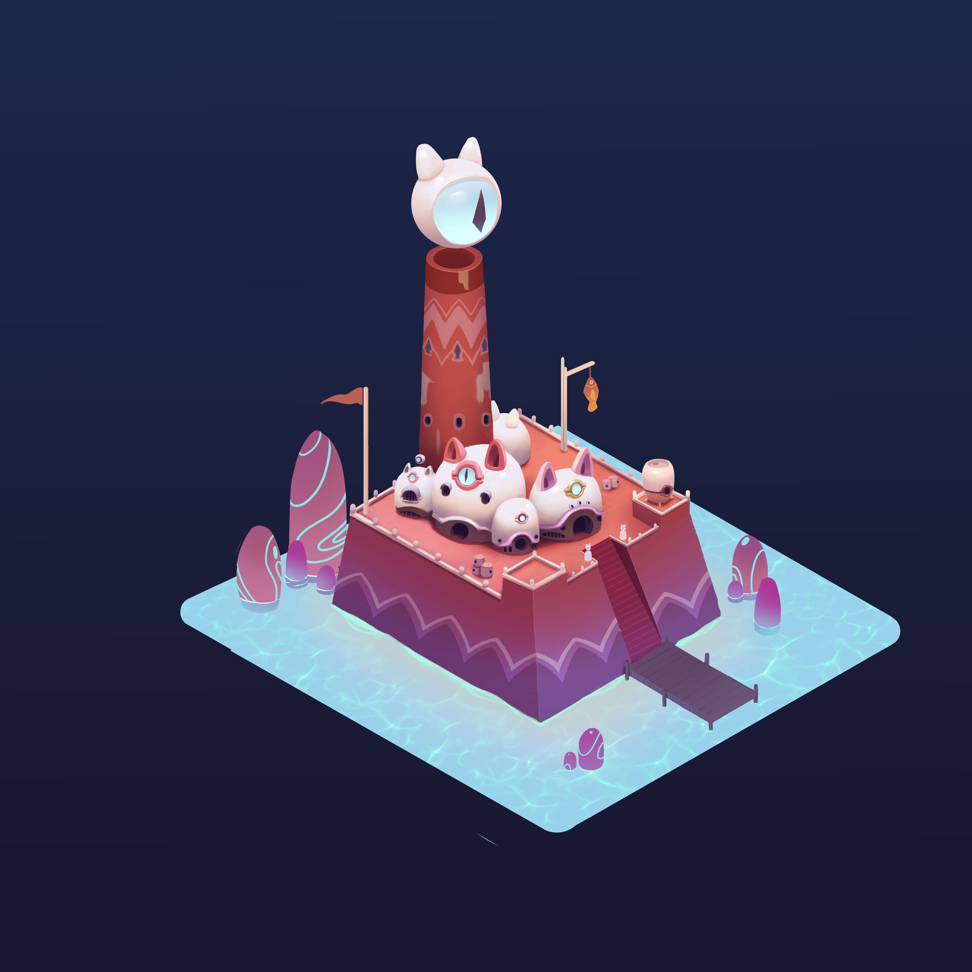 ArtStation - Cat castle