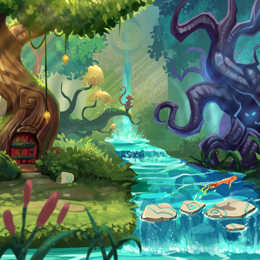 ArtStation - Side scrolling background