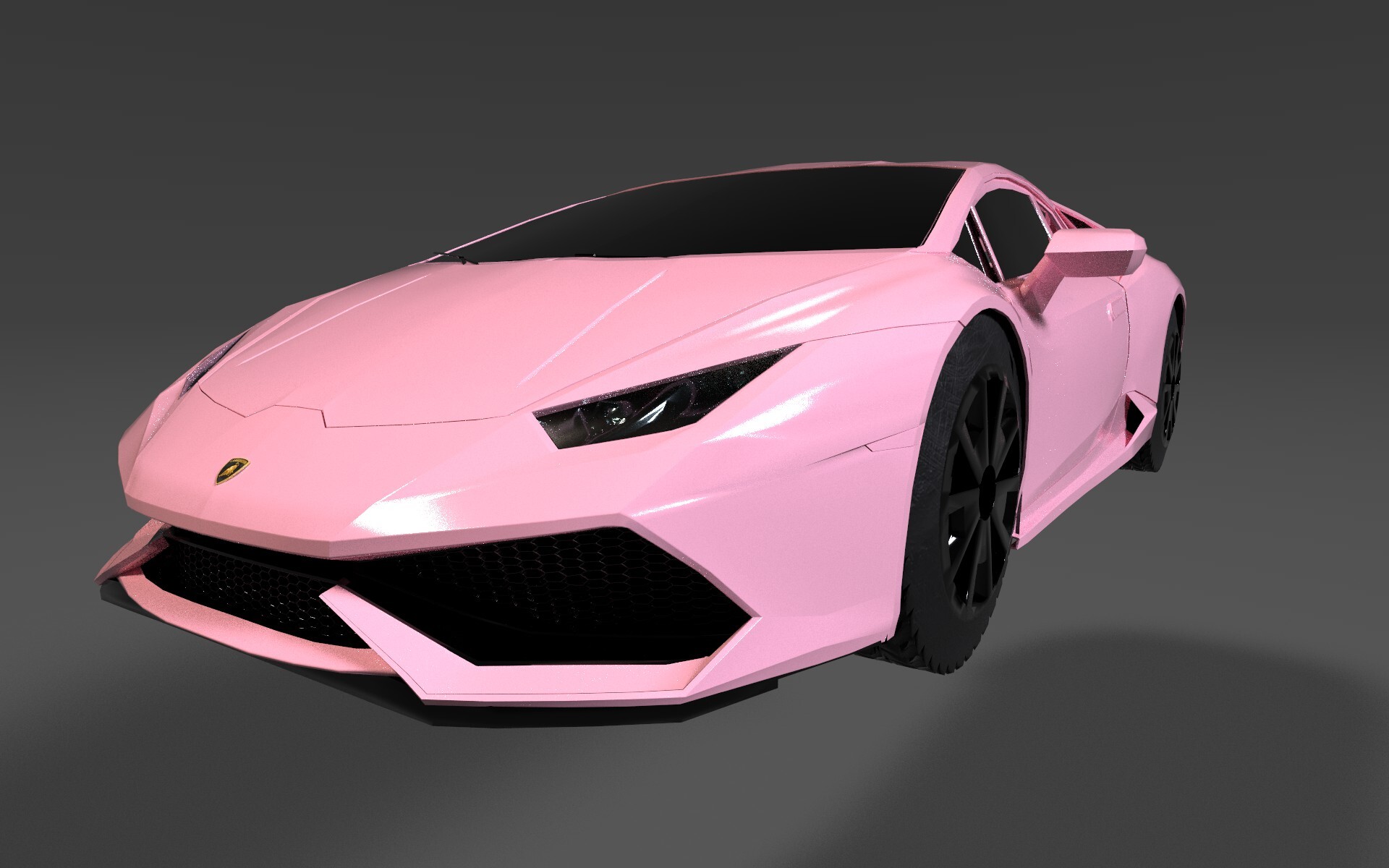 ArtStation - Pink Lamborghini
