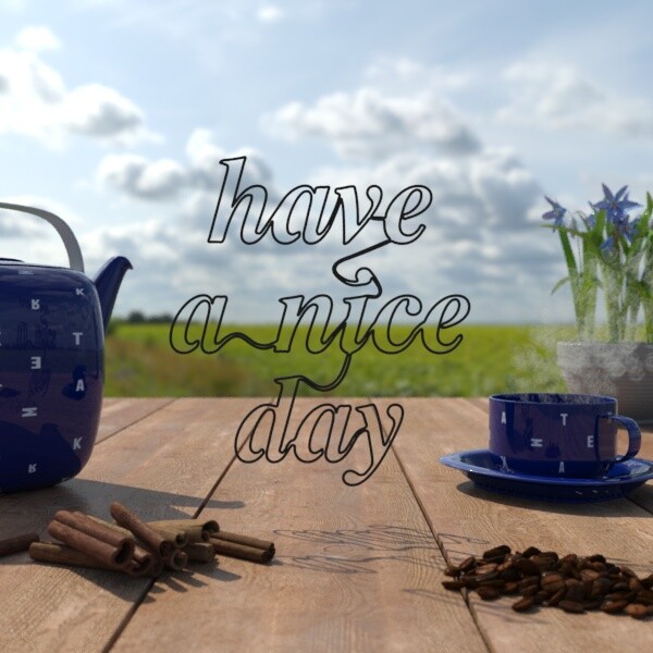 ArtStation - Line animation - Have a nice day