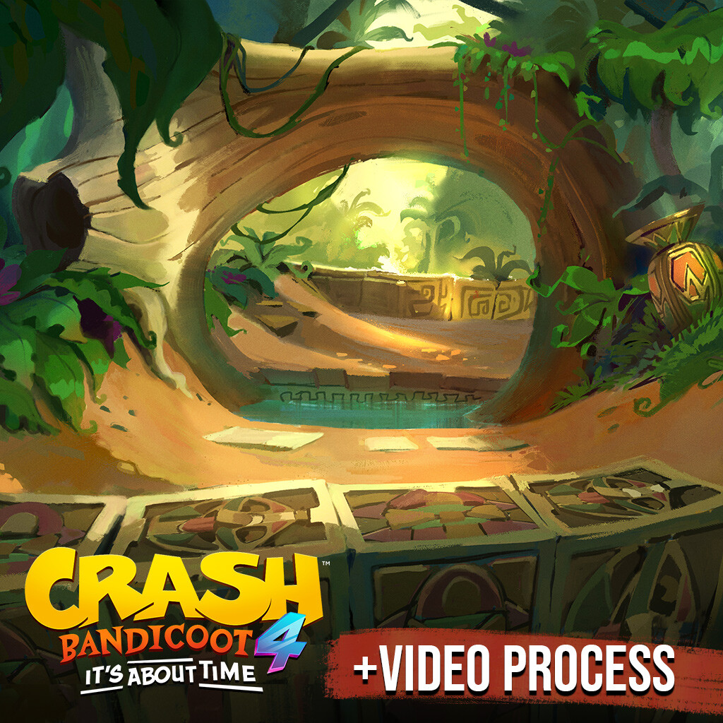 ArtStation - Crash 4 : It's about time - Concept art and Video process
