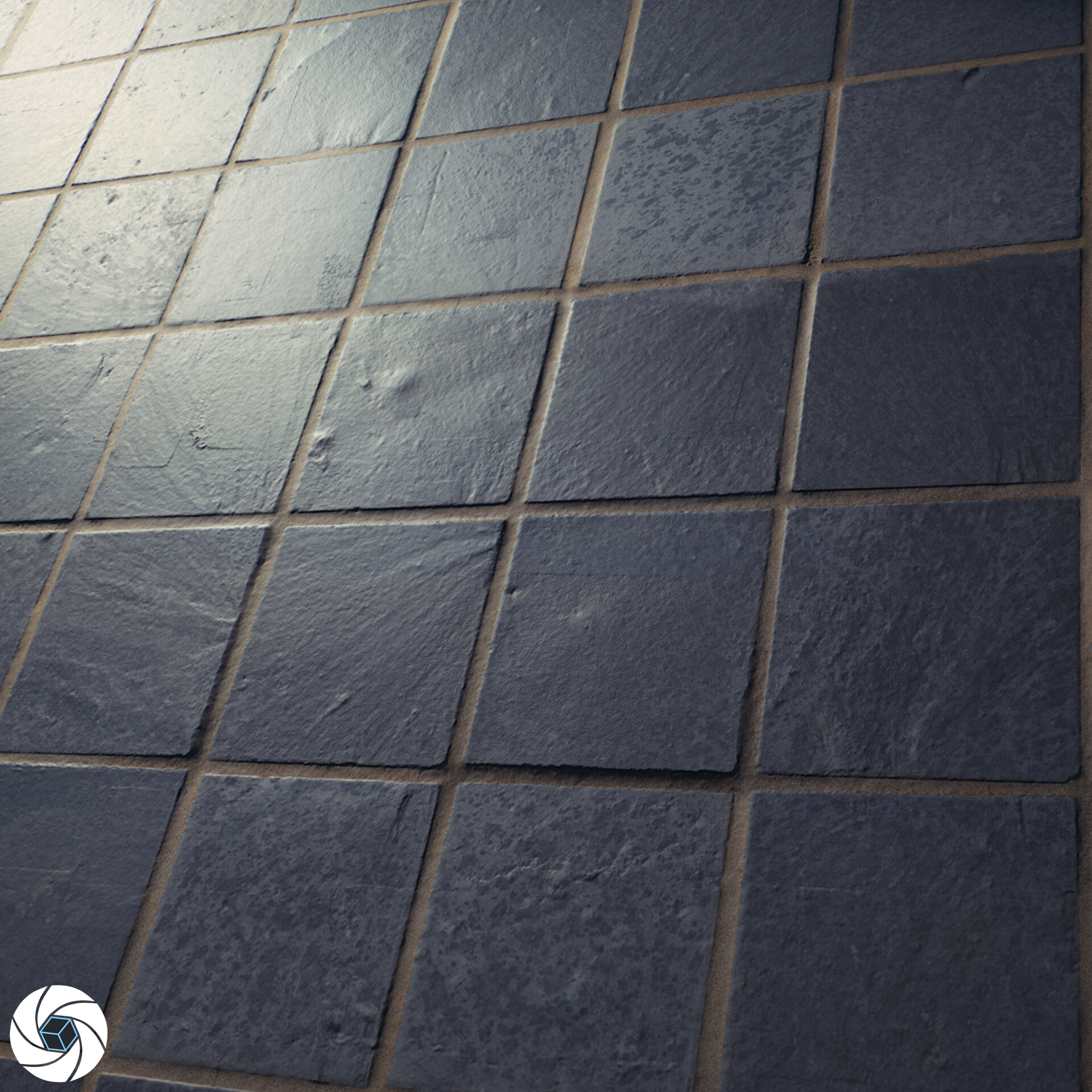 ArtStation - Blue Building Tile - Photogrammetry