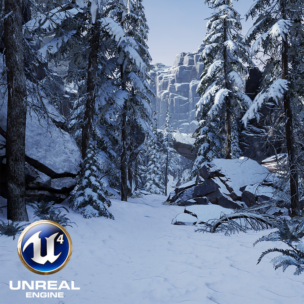 ArtStation - UE4 Winter Environment