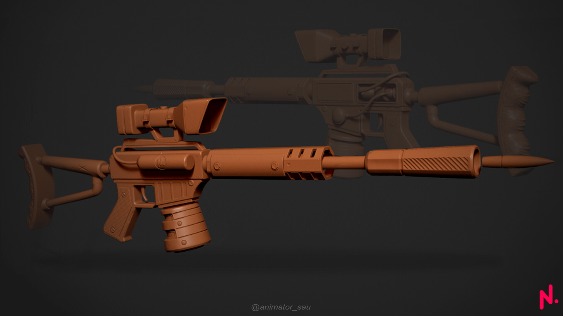 ArtStation - Gaming Rifle