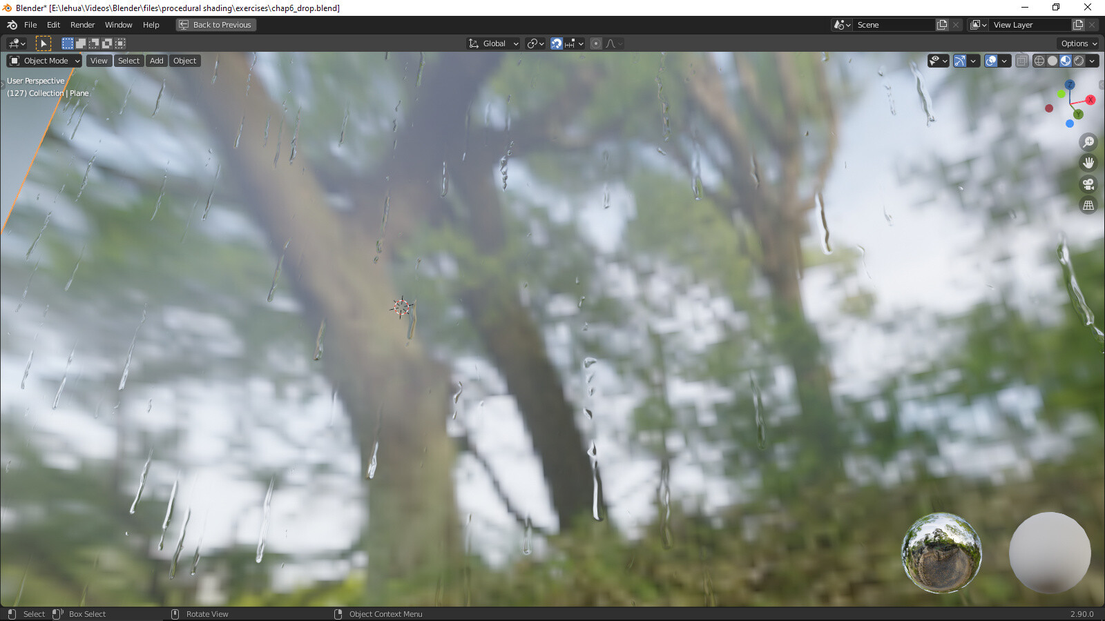 ArtStation - Animated Procedural Rainy Glass Shader