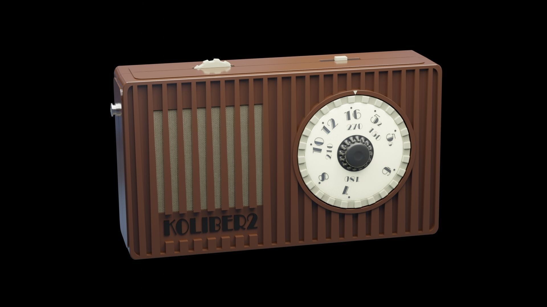 ArtStation - Polish mid-century radio receiver KOLIBER - animation 3D ...