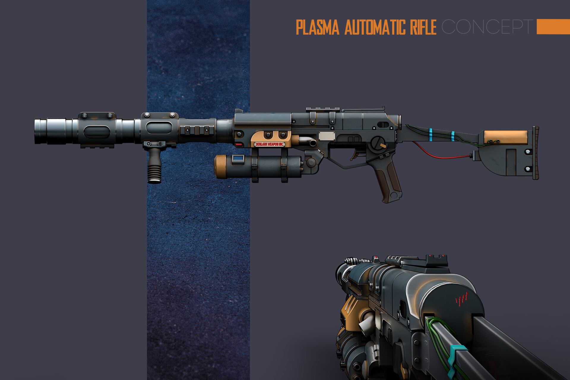 ArtStation - Plasma Automatic Rifle Concept