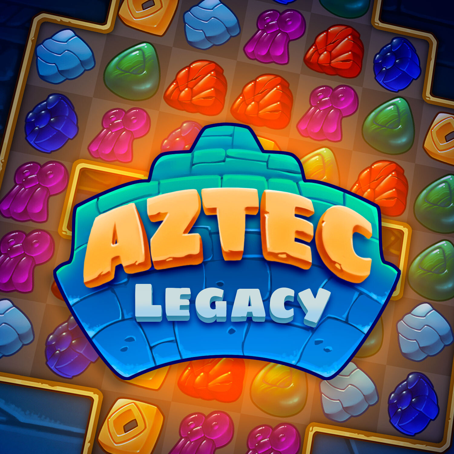 ArtStation - Aztec Legacy: match-three icons, background
