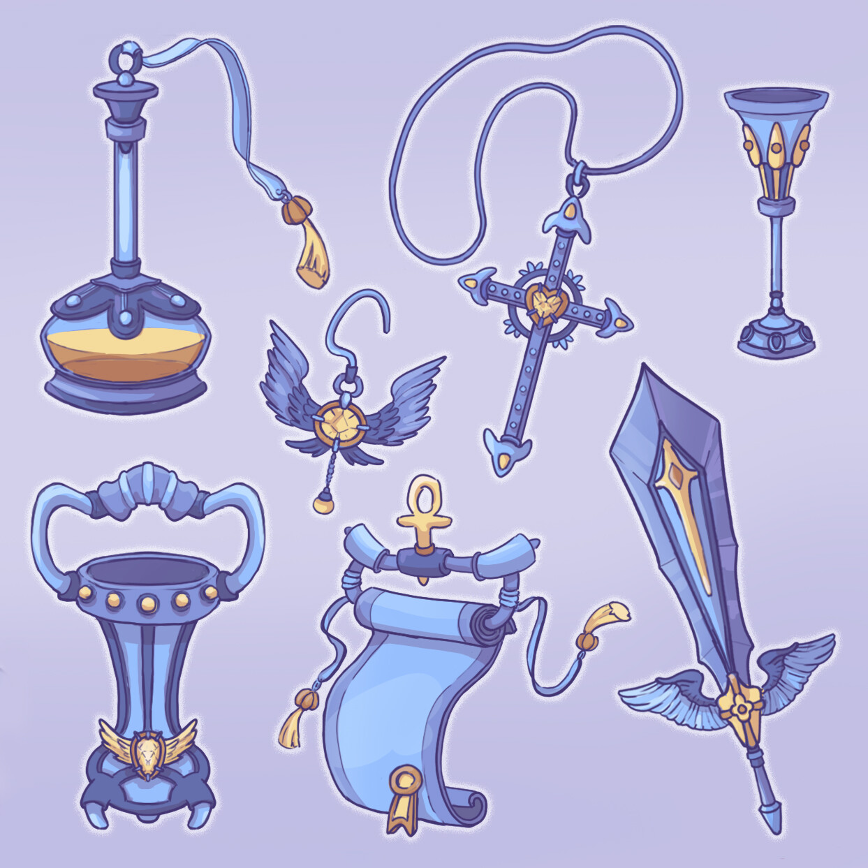 ArtStation - Priest props sketches