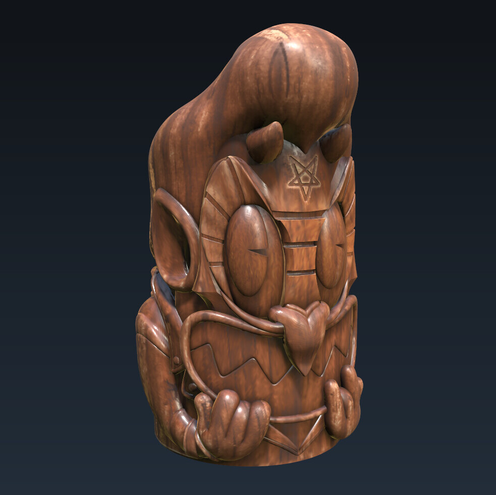 ArtStation - Greaser Demon Tiki for Spicy Donut