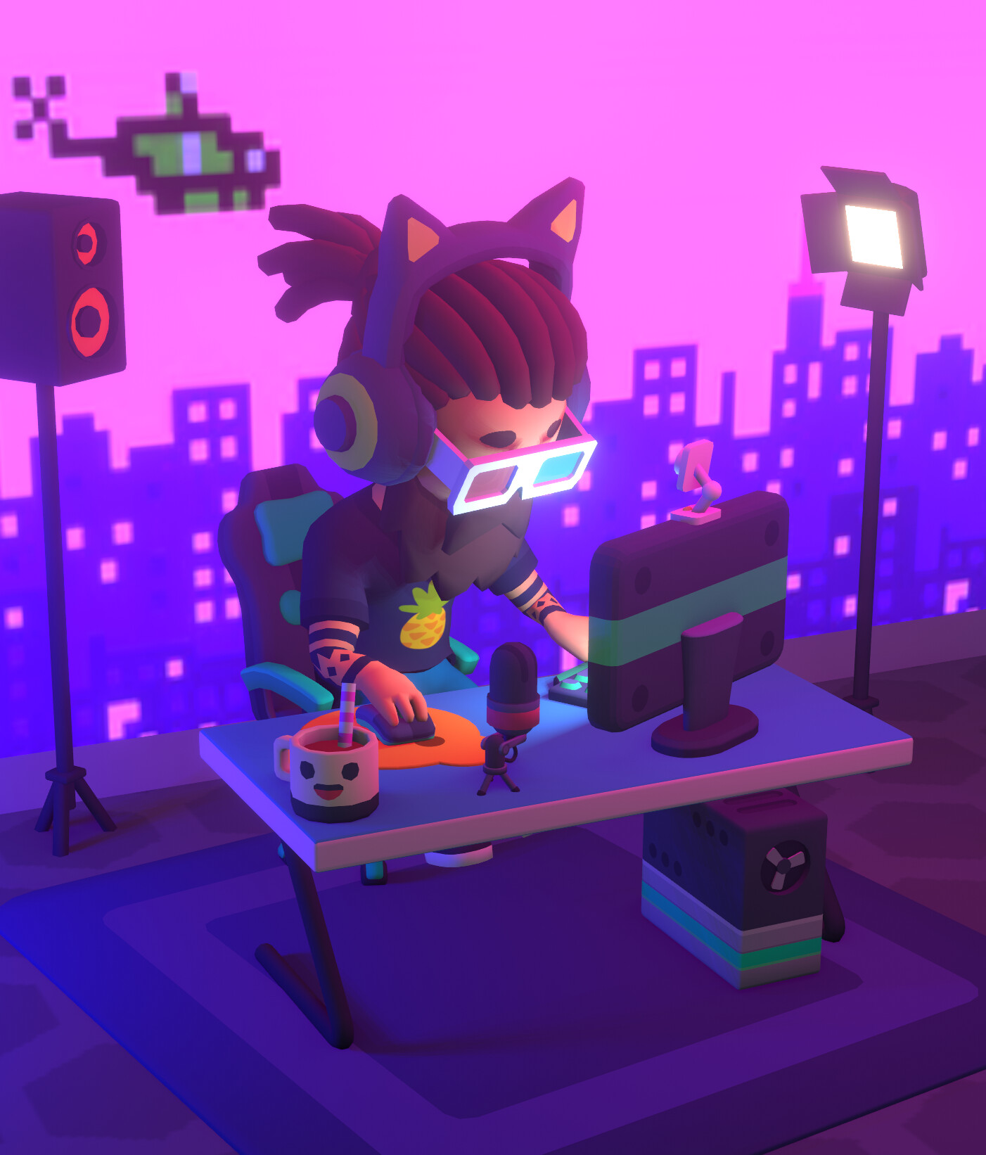 ArtStation - Idle Streamer