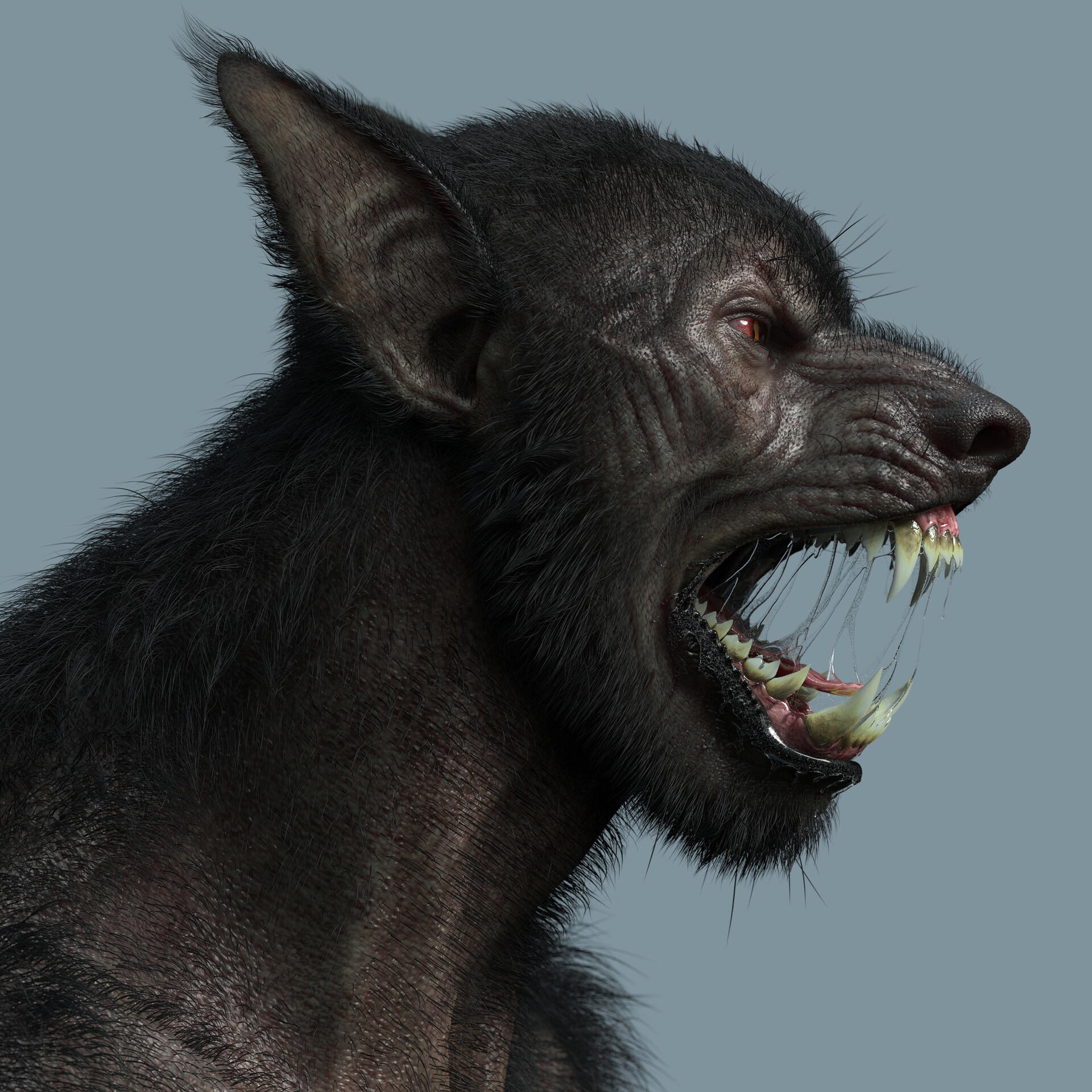 ArtStation - Werewolf - WIP