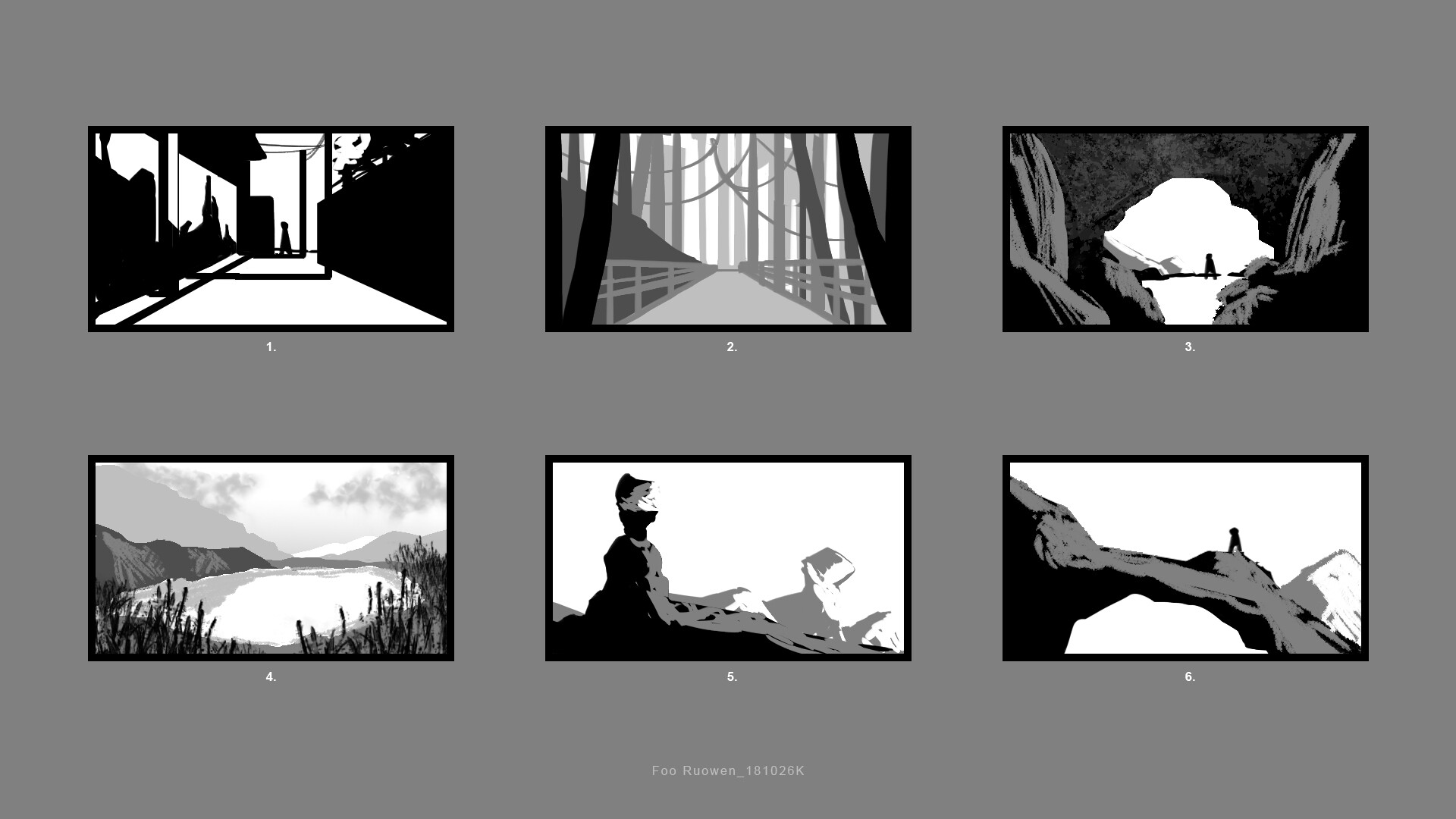 ArtStation - Value Composition Sketches