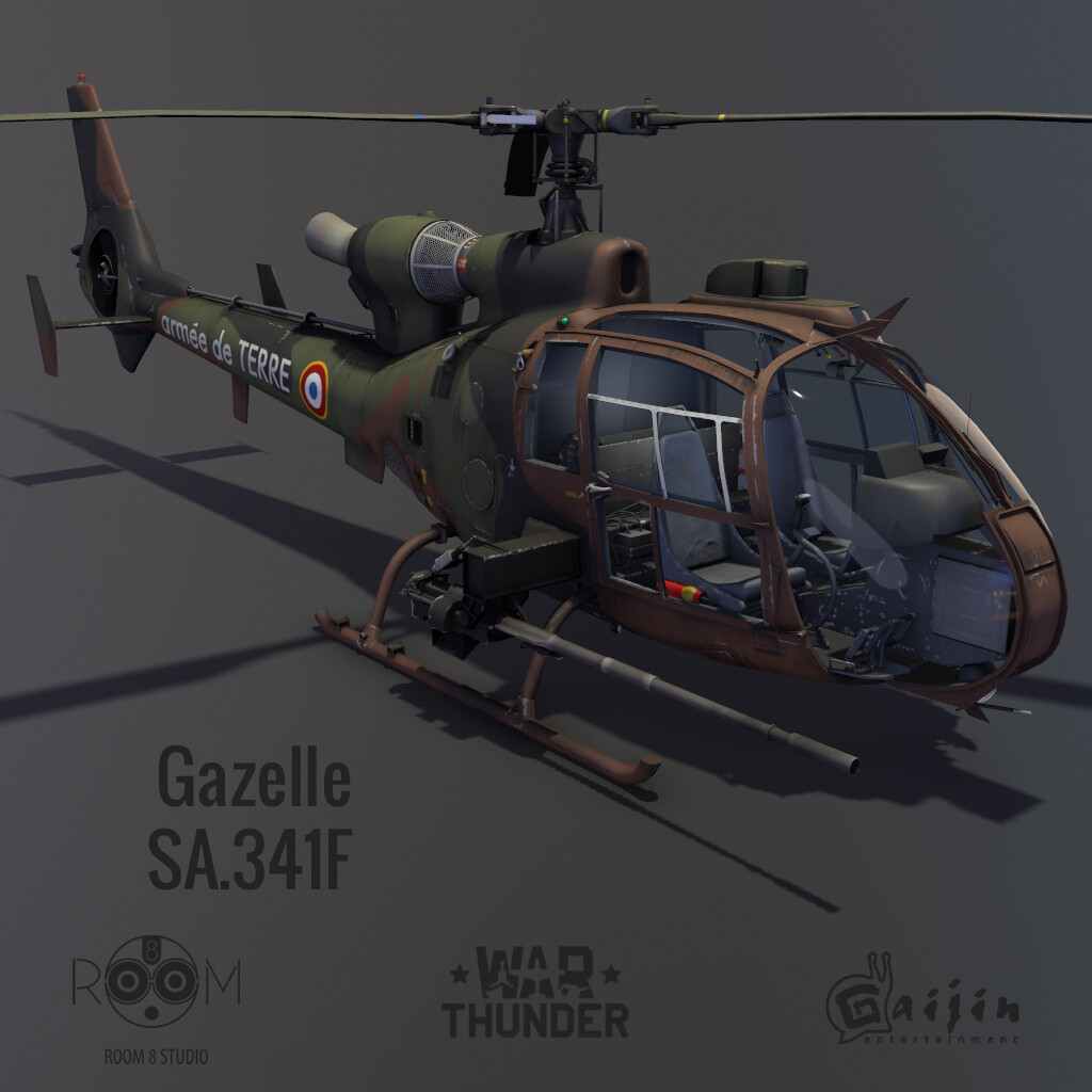 ArtStation - Gazelle SA.341F for WarThunder