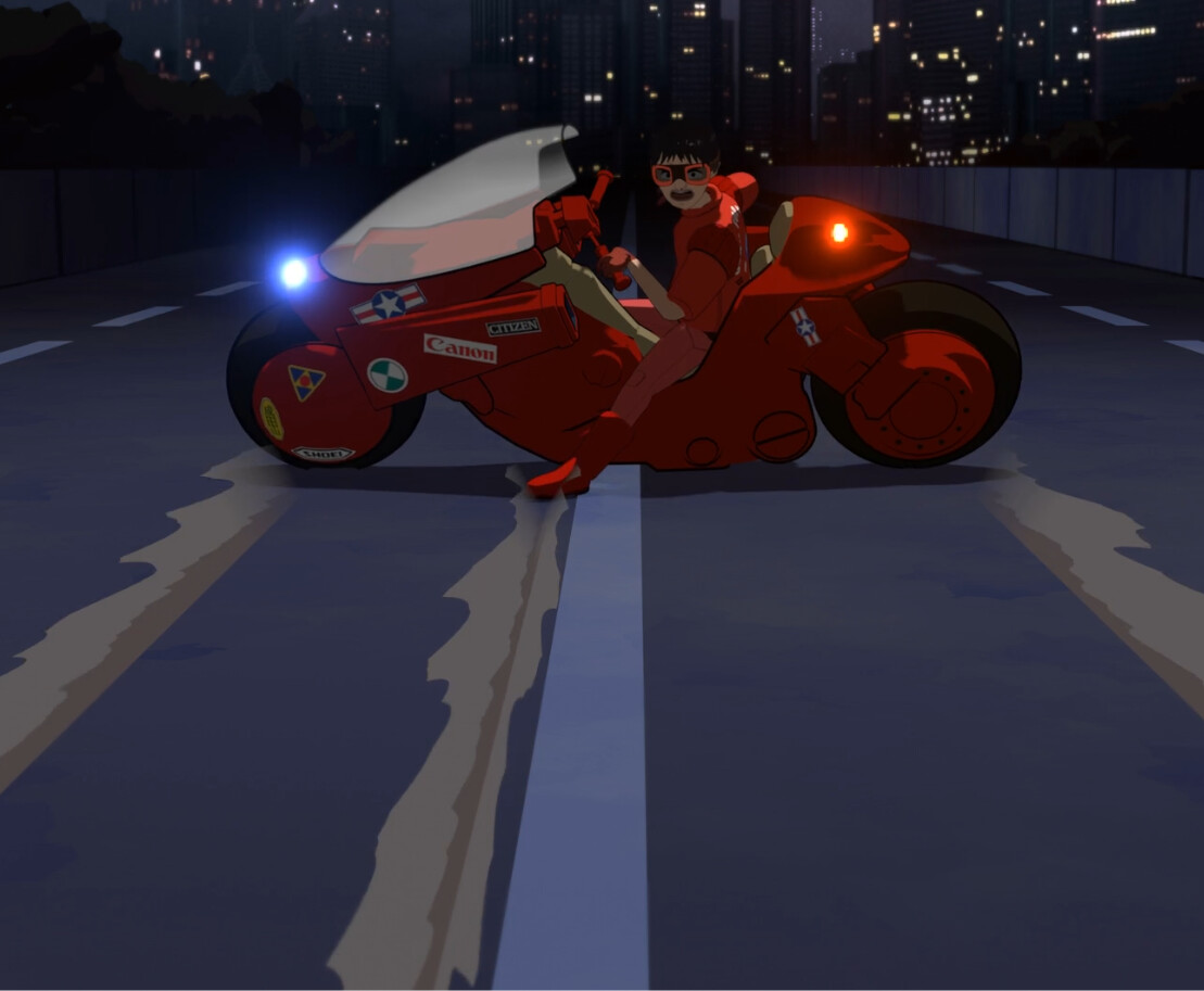 ArtStation - Akira Motorcycle Slide