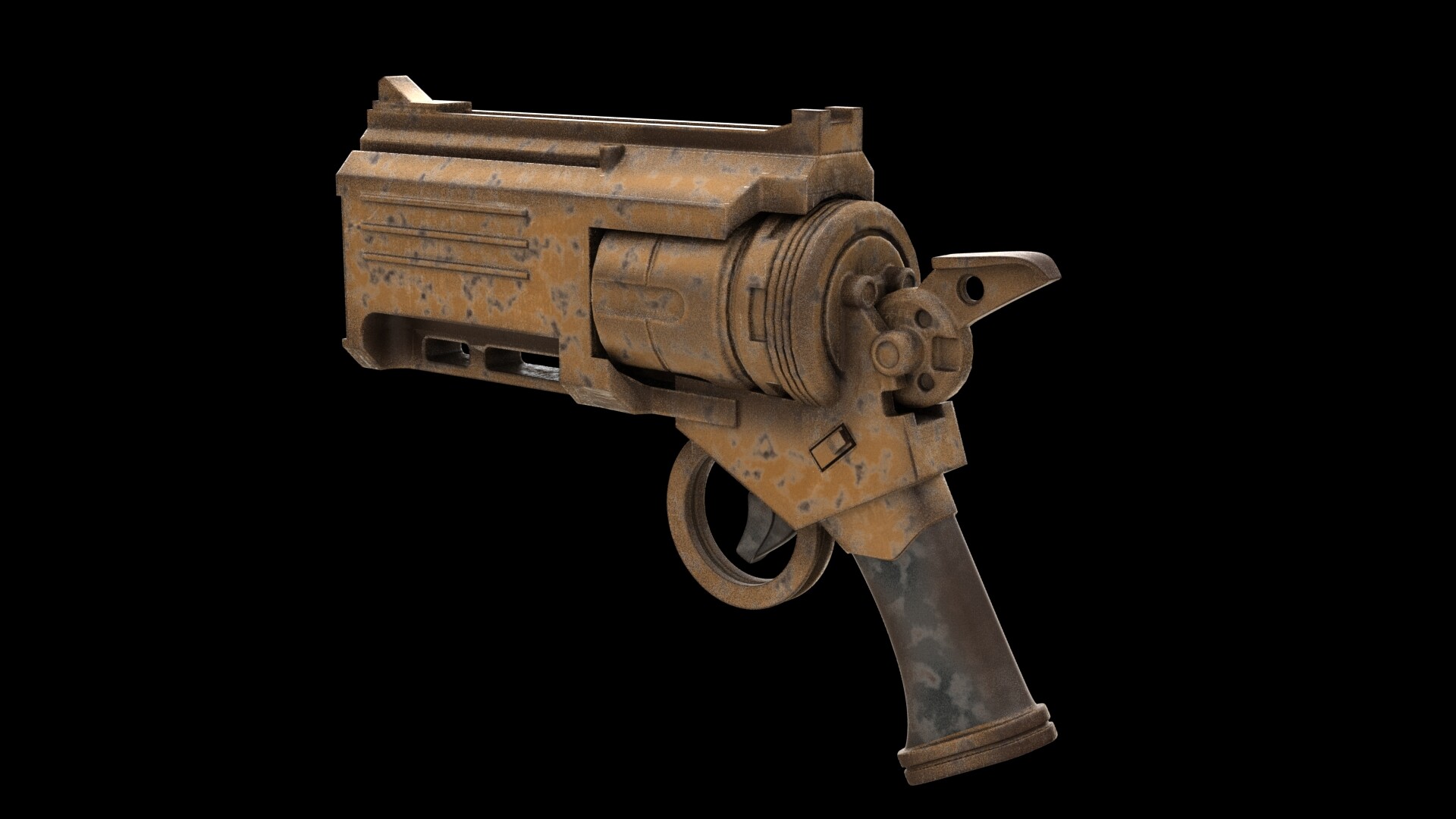 ArtStation - Rusty Sci-fi Gun