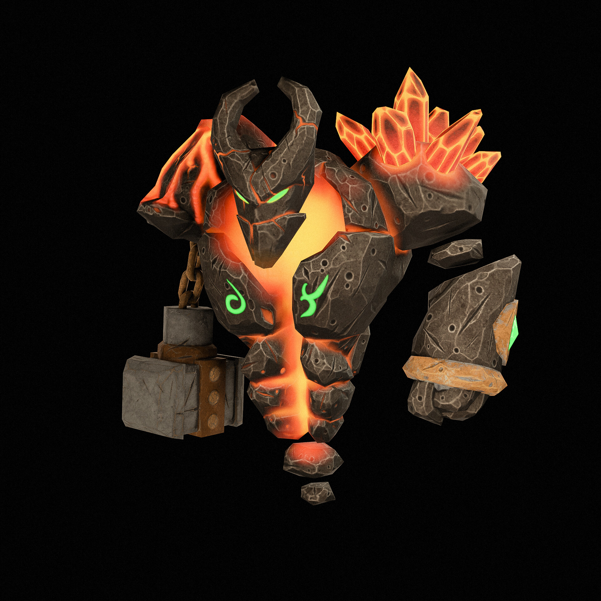 ArtStation - Flame elemental