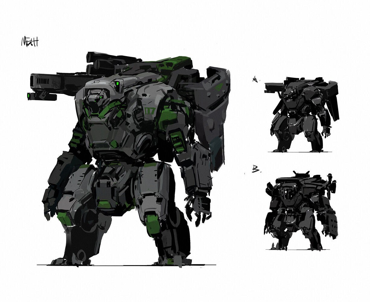 ArtStation - mech_sketches