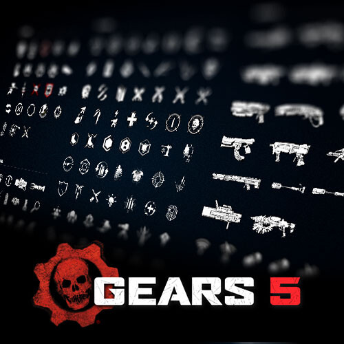 ArtStation - Gears 5 HUD icons and Reticles