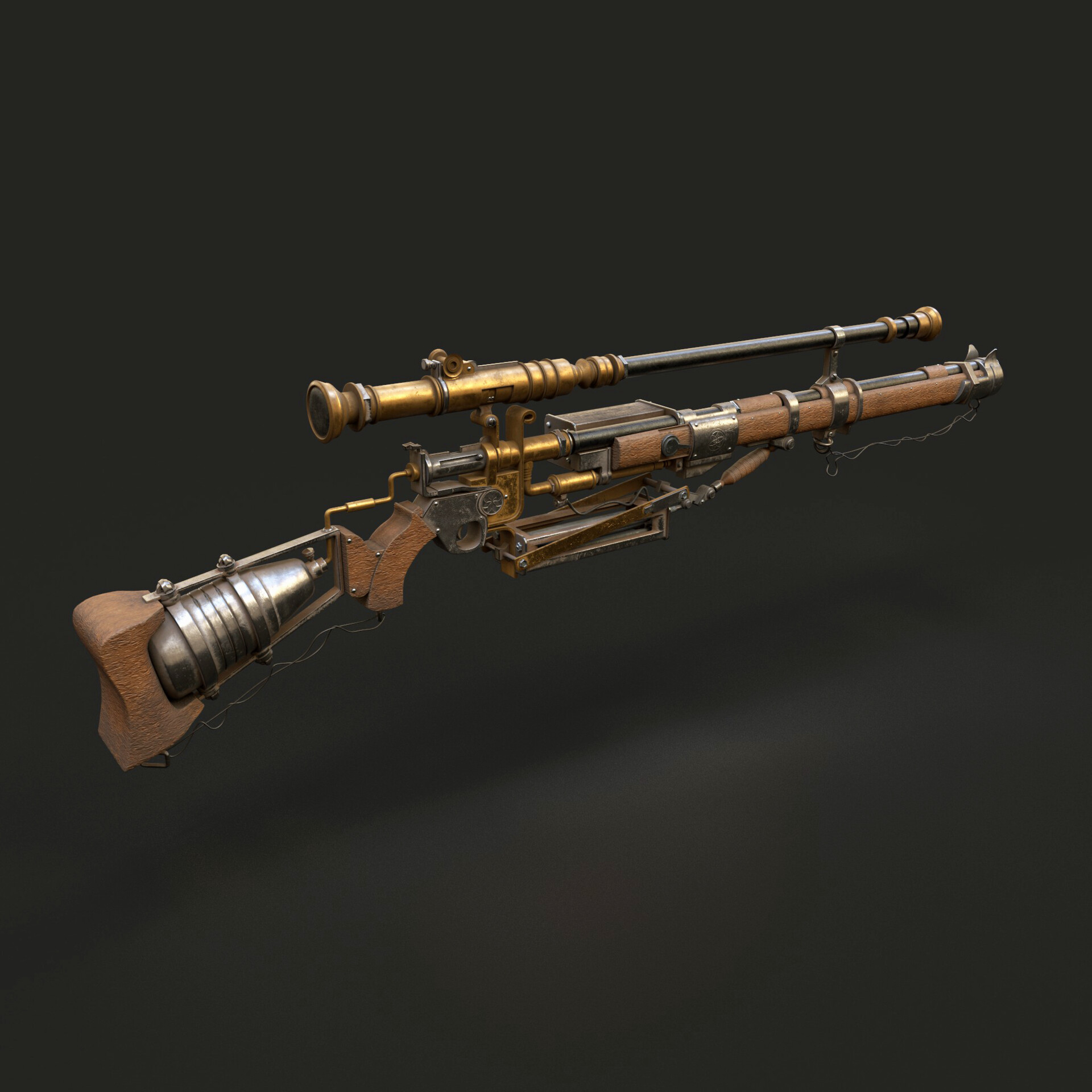 ArtStation - Rifle ( The Pneumatic Rifle Concept )