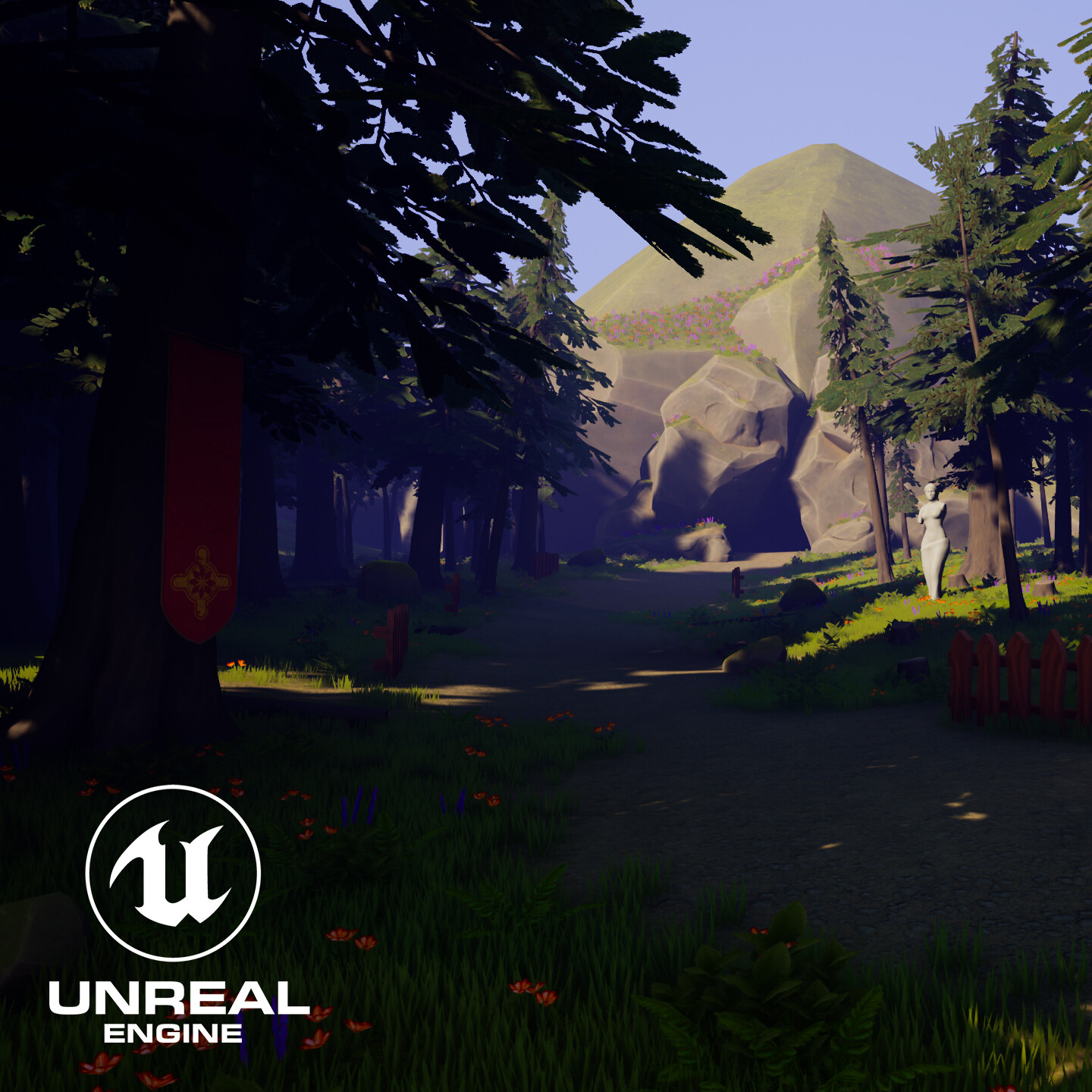 ArtStation - Forest Path - Stylized Environment