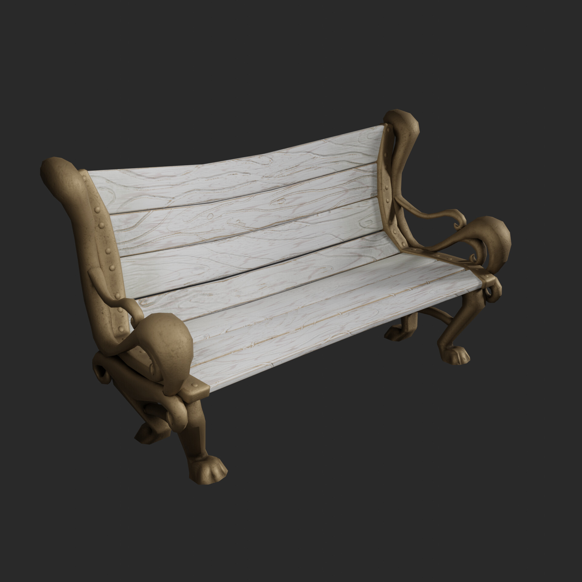 ArtStation - Stylized Bench