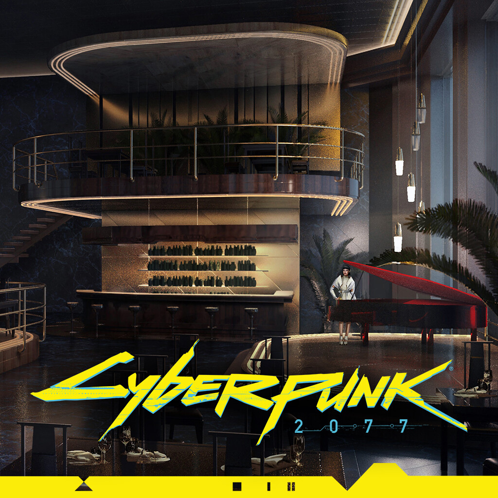 ArtStation - Cyberpunk 2077 | Fancy Restaurant Interior