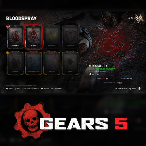 ArtStation - Gears 5 Customization UI Screen Design