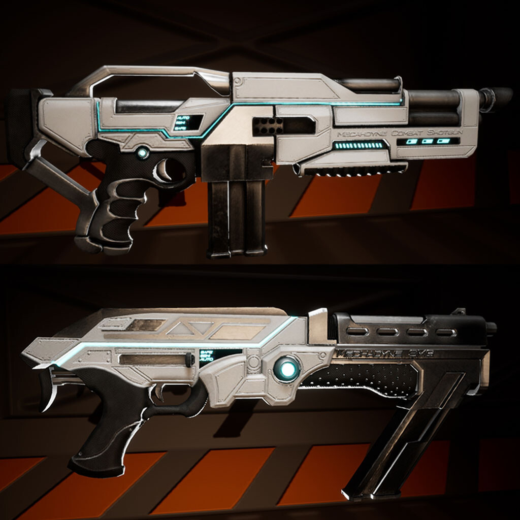 ArtStation - SCi-fi pulse weapons 2