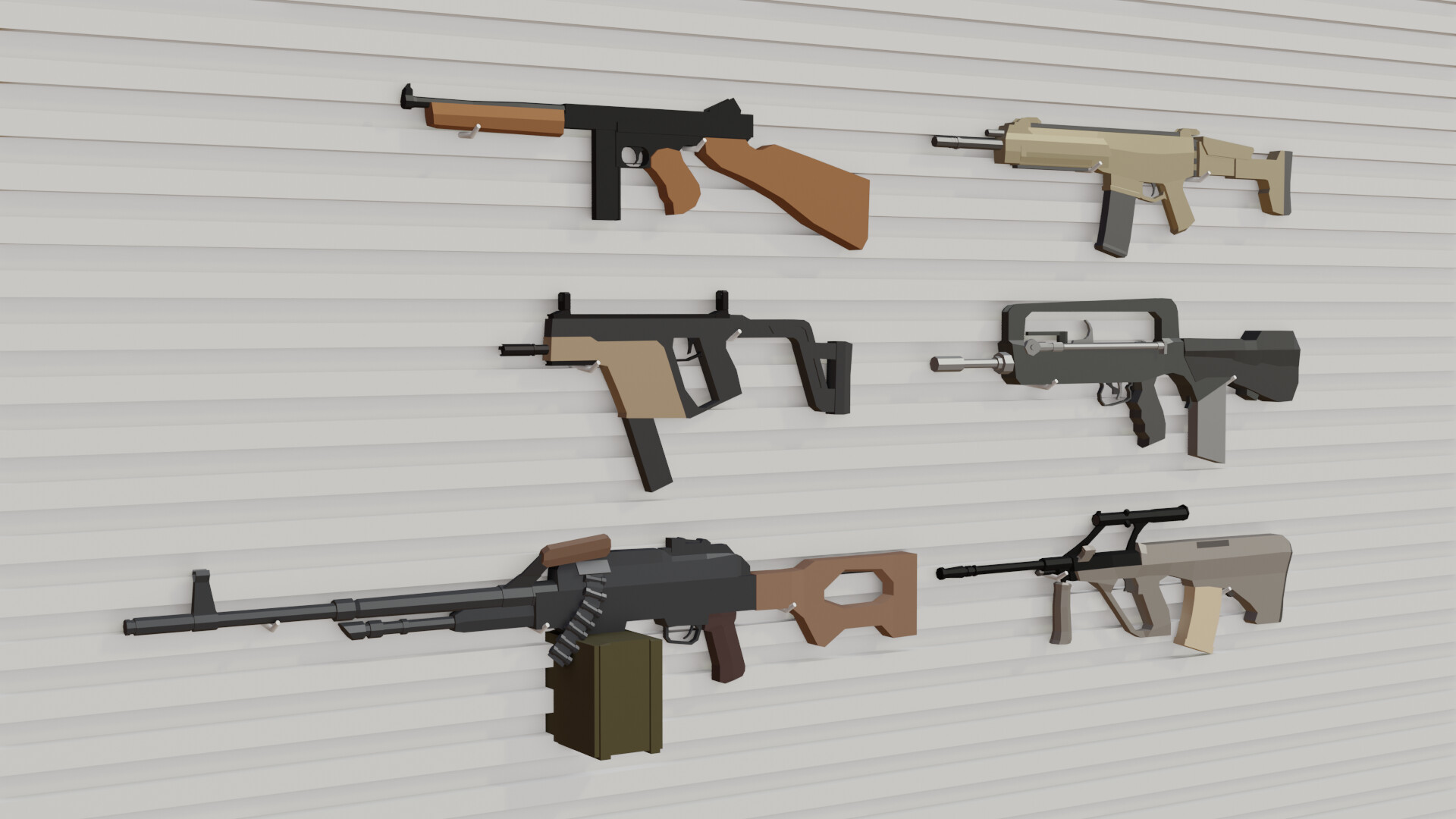 ArtStation - Low poly gun bundle #3