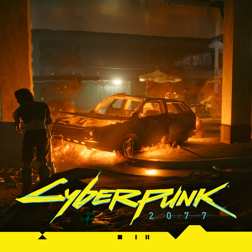 ArtStation - Cyberpunk 2077 - Burning effects