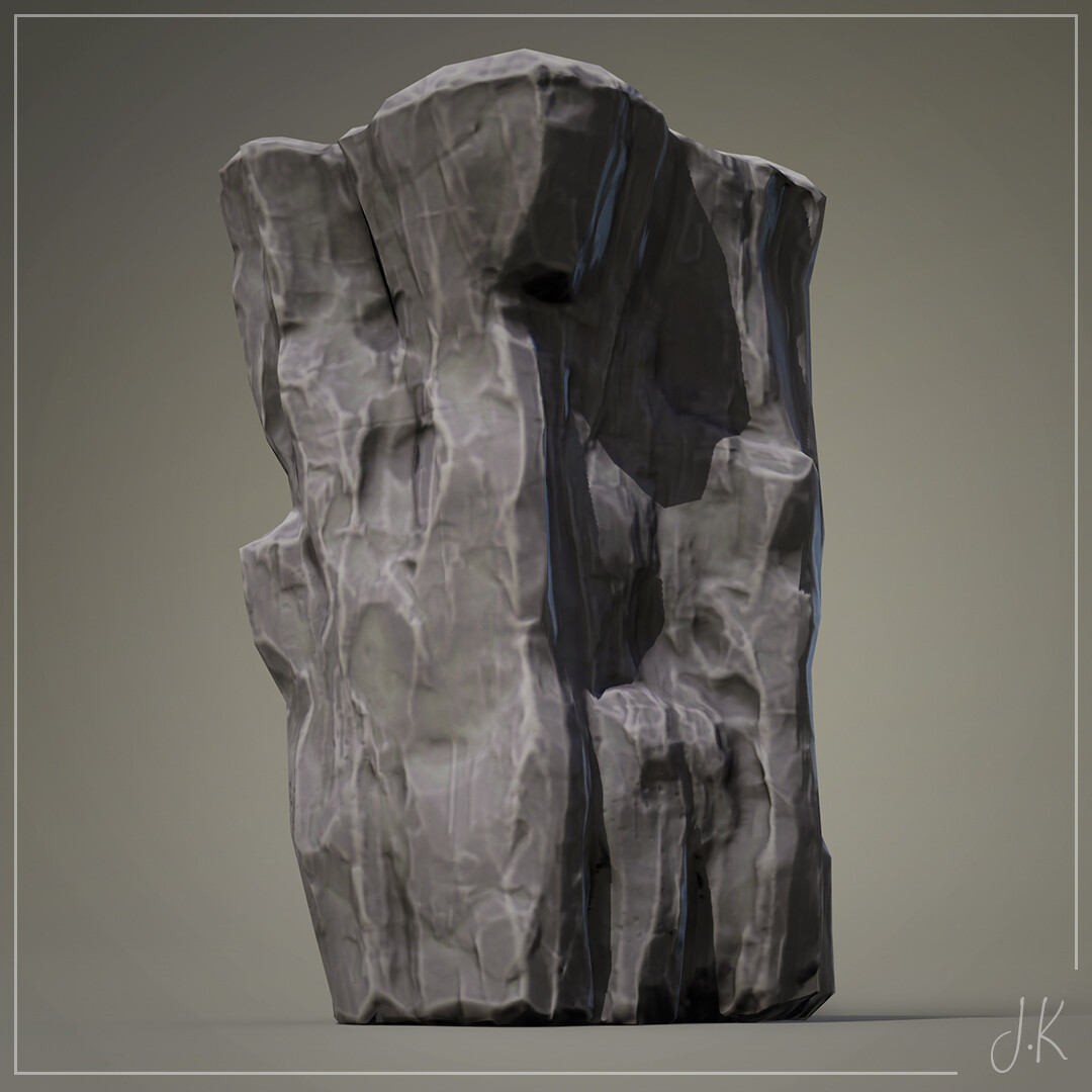 ArtStation - Stylized Cliffside
