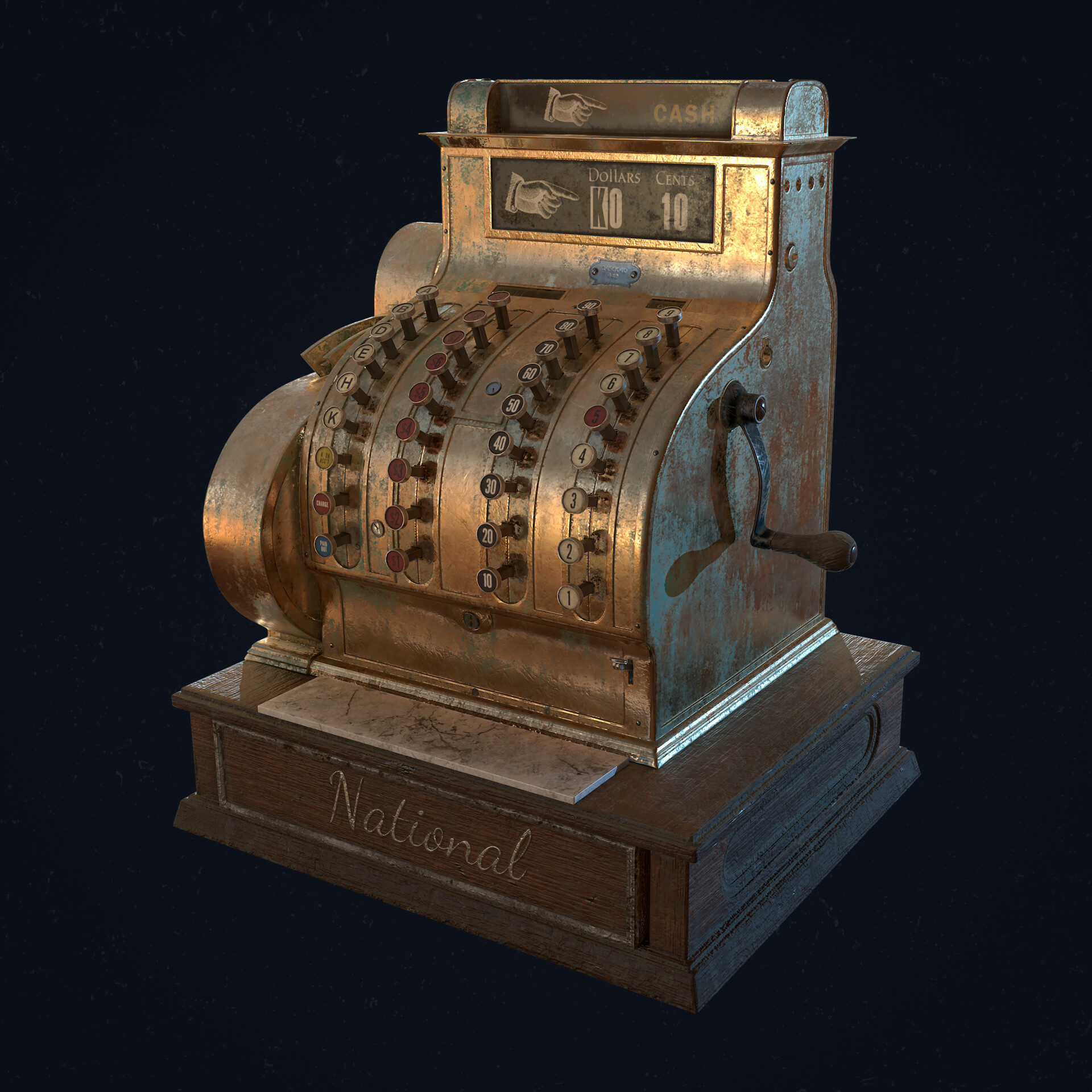 ArtStation - Old National Cash Register